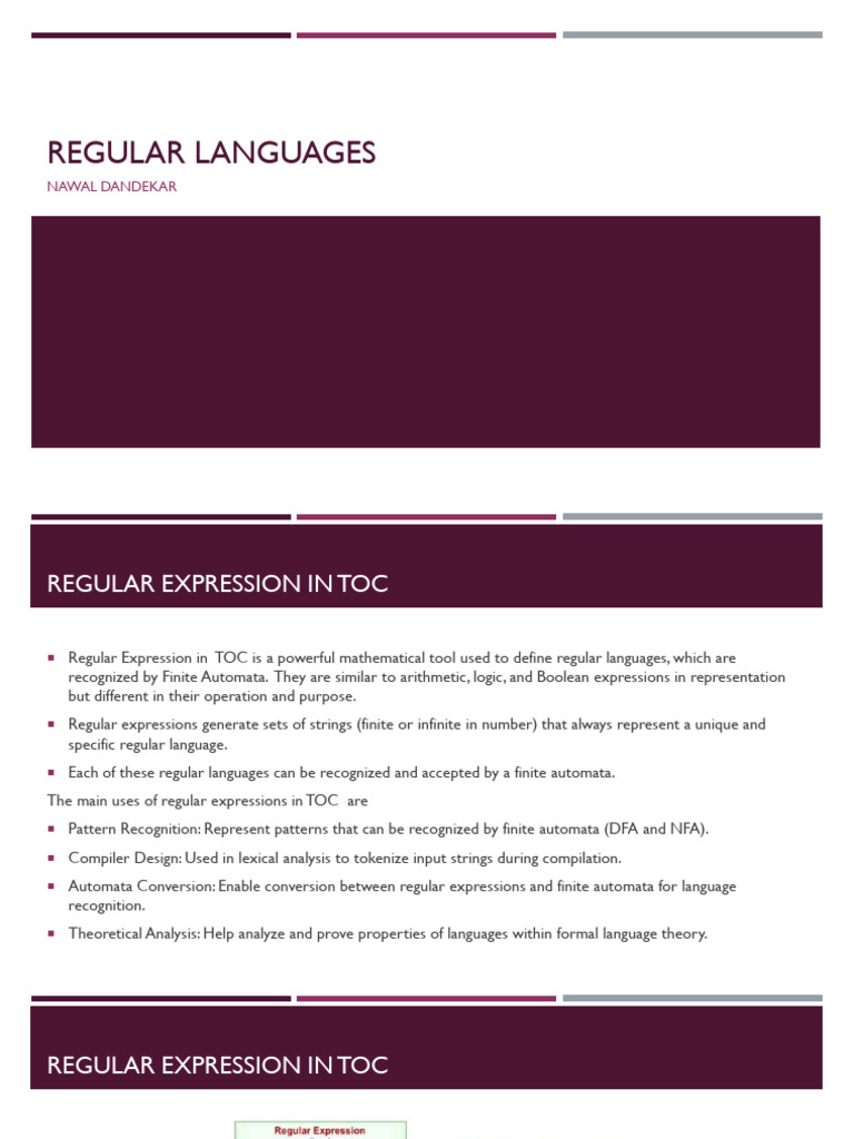 Regular languages | PDF | Regular Expression | Mathematics