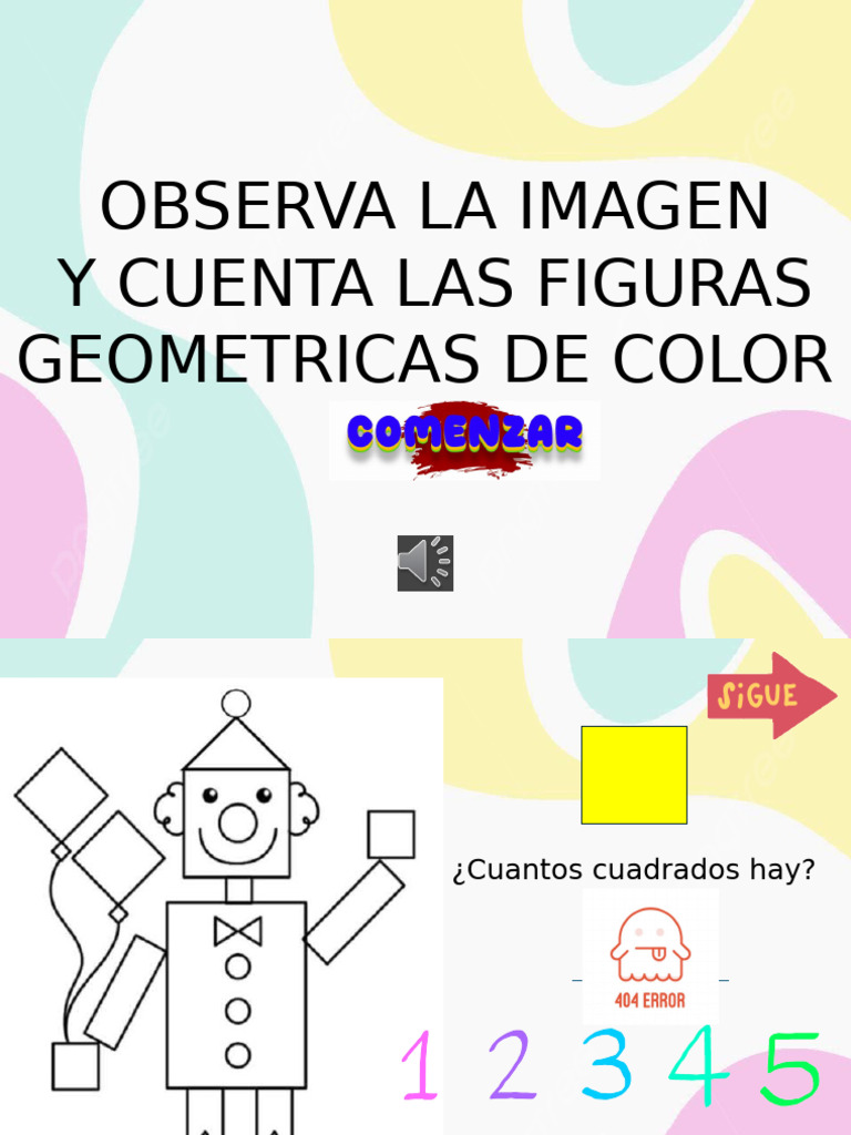 Cuenta Las Figuras Geometricas | PDF