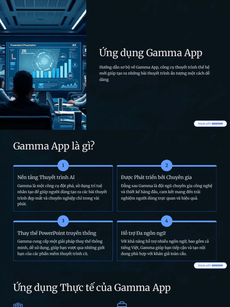 Gamma App - Ứng Dụng - Hướng Dẫn Nhanh 20250714 | PDF
