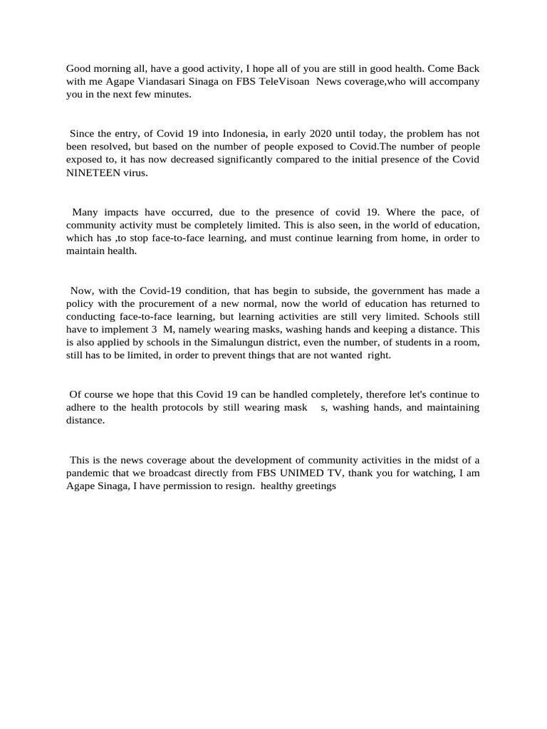 Covid-19 Impact on Education in Indonesia | PDF