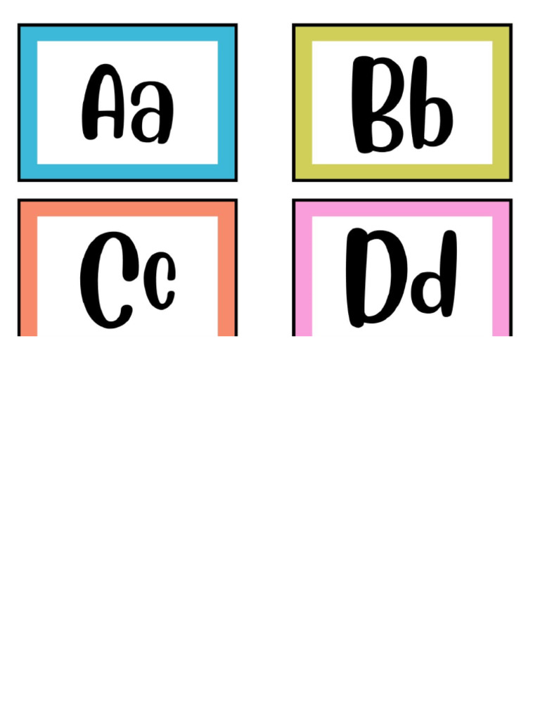 Alphabet Flash Card | PDF