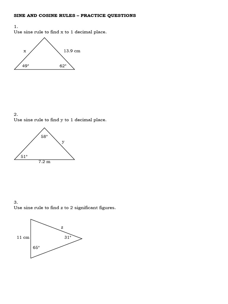 SINE | PDF | Trigonometry | Elementary Geometry