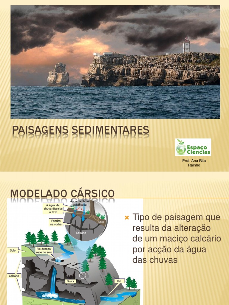 Paisagens Sedimentares e Modelado Cársico | PDF | Ciências e Matemática