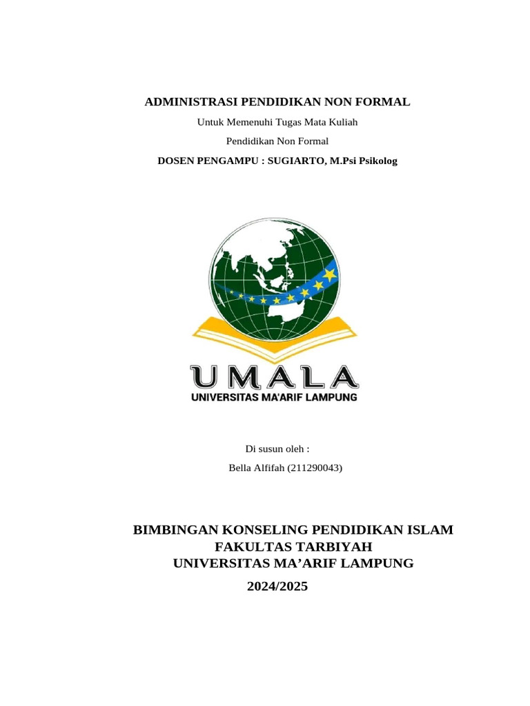 Administrasi Pendidikan Non Formal | PDF