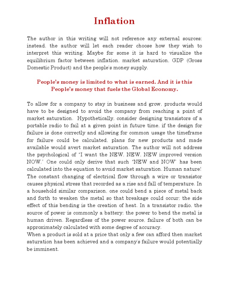 Inflation | PDF | Inflation | Gross Domestic Product