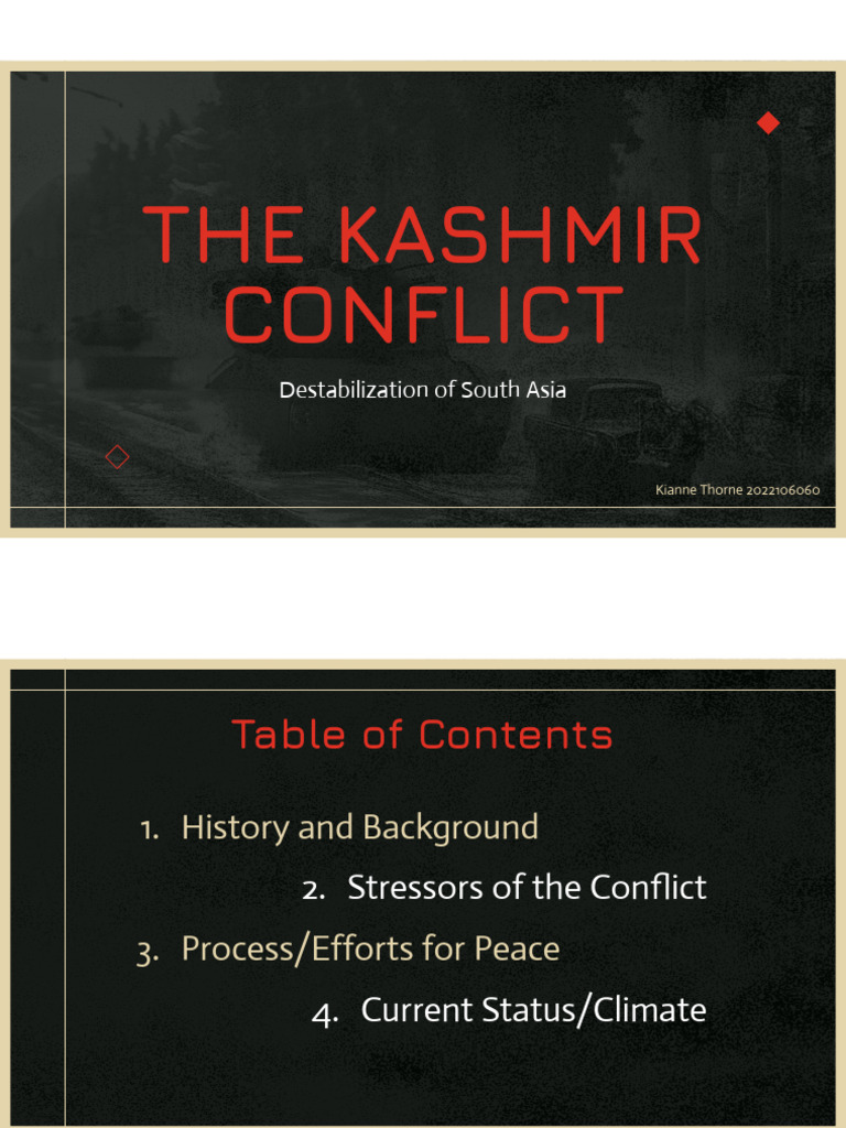 Kashmir Conflict: History and Peace Efforts | PDF | Pakistan | Kashmir