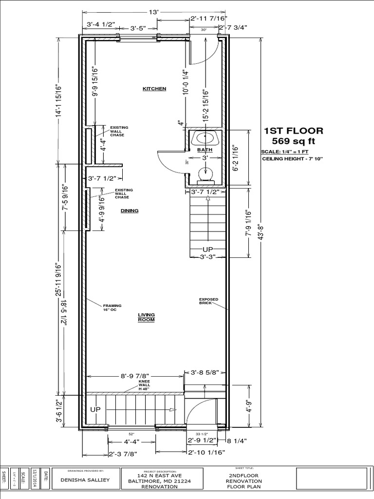 8.5 X14 142 N East Ave 1ST Floor Layout | PDF | Buildings And ...