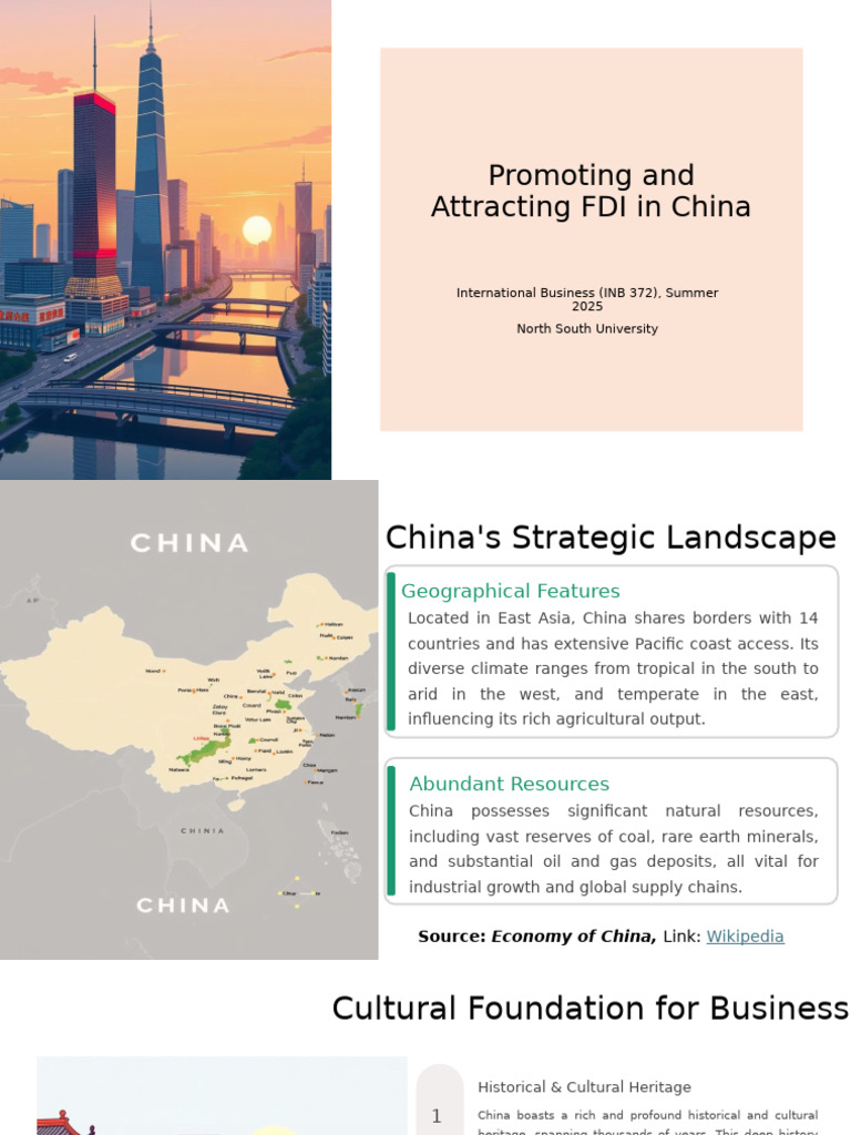 FDI For China With Reference | PDF | China | World Politics