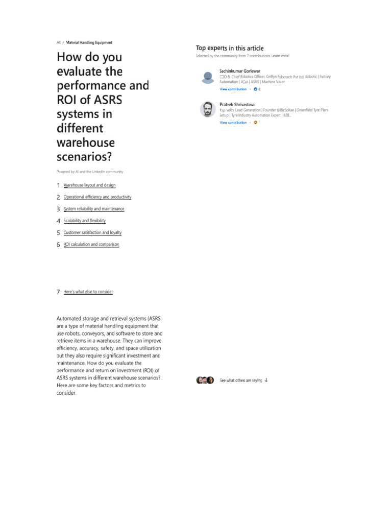 Asrs Oee | PDF