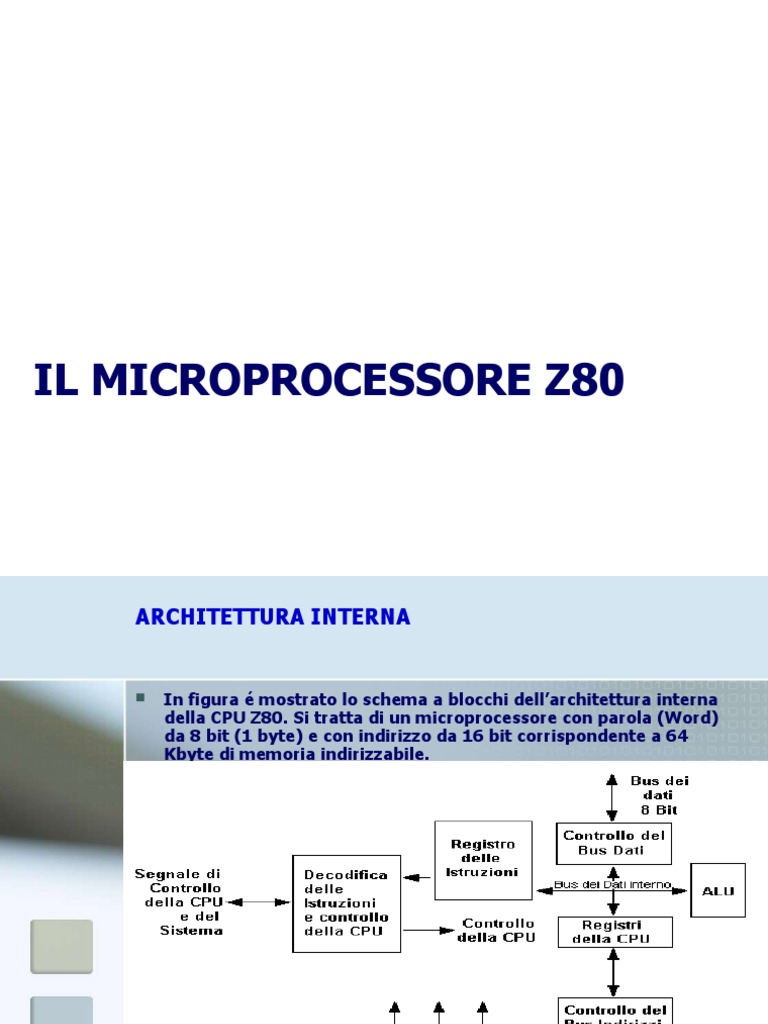 Il Microprocessore Z80 | PDF