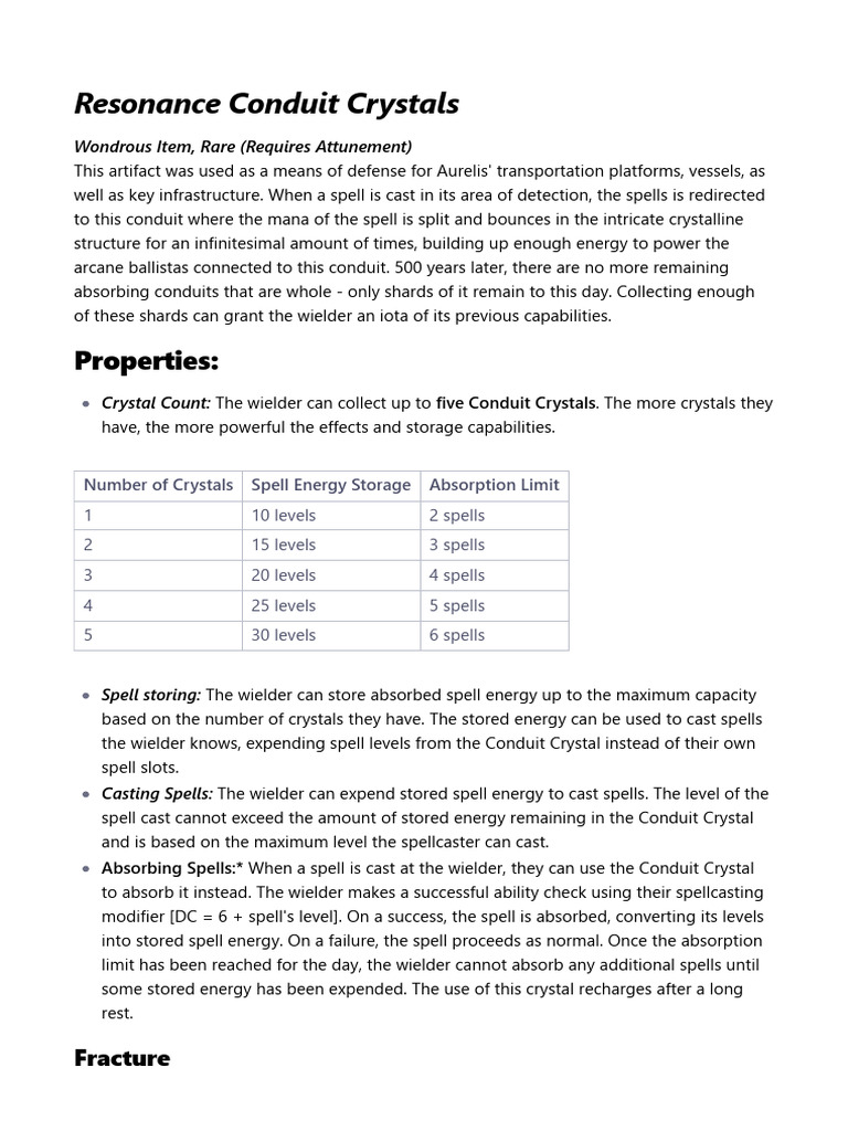 Resonance Conduit Crystal Mechanics | PDF