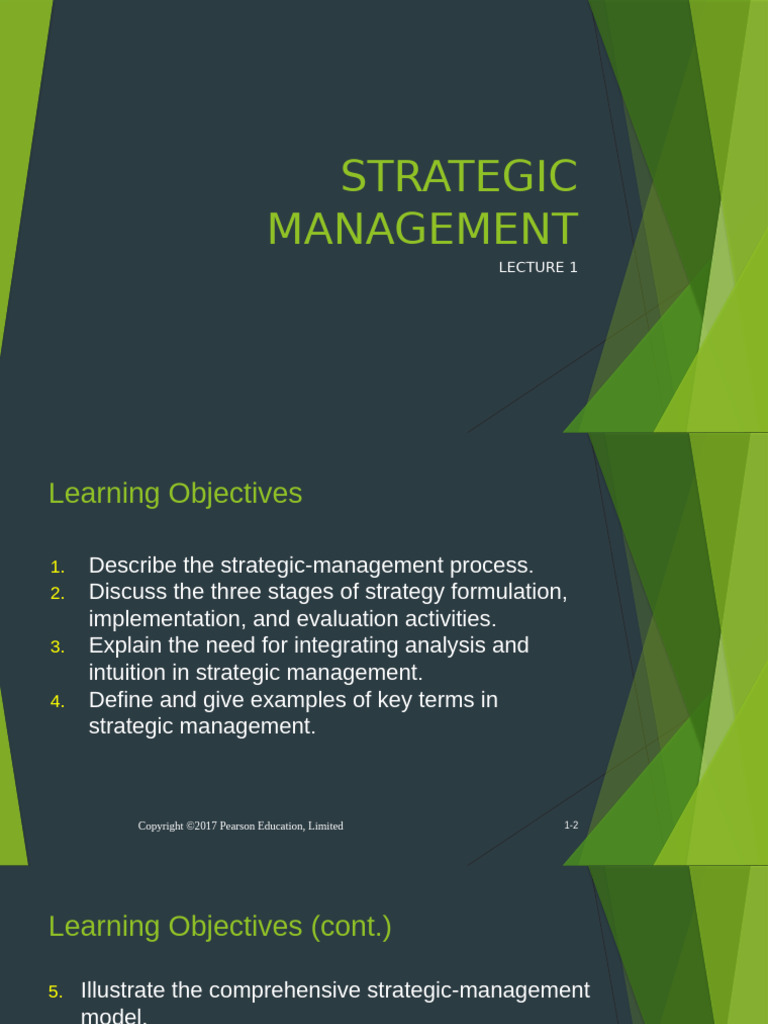 Strategic Management Overview and Process | PDF | Strategic Management ...