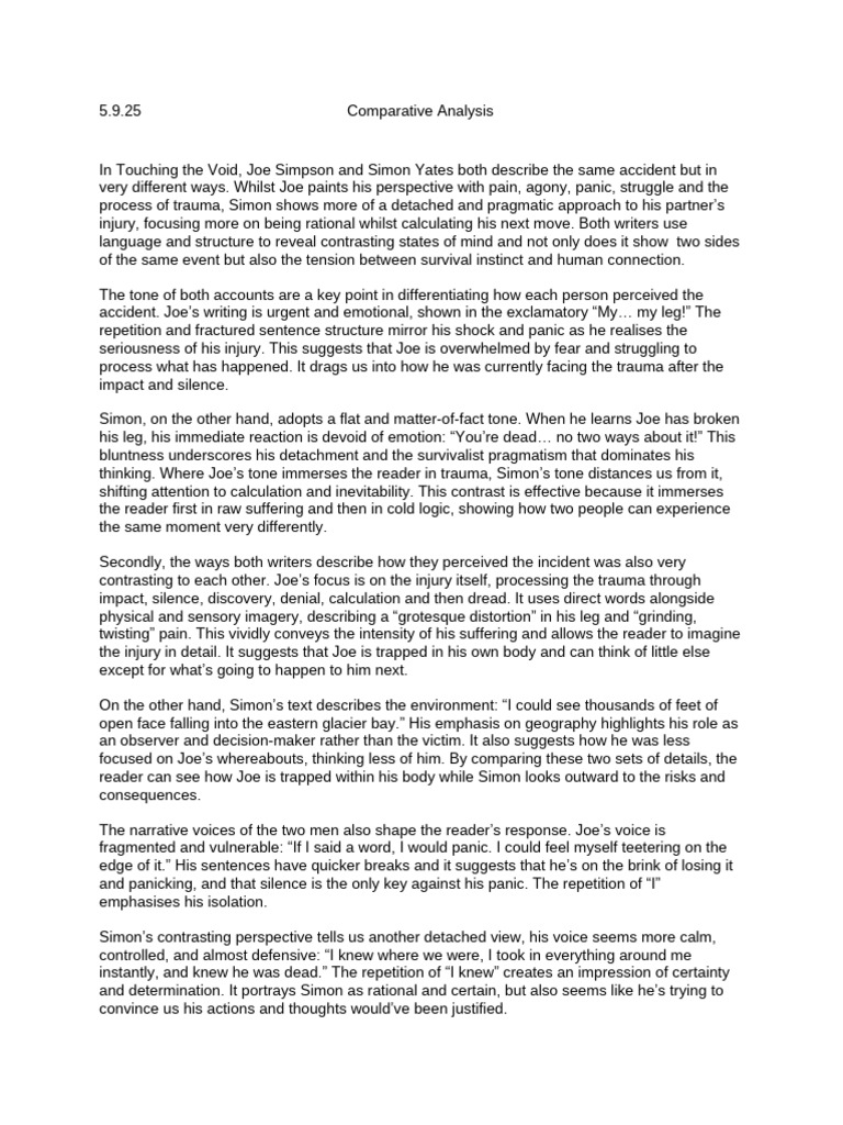 Contrasting Perspectives in Survival | PDF | Psychological Trauma ...