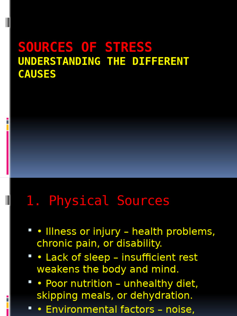 Sources of Stress Full Presentation | PDF