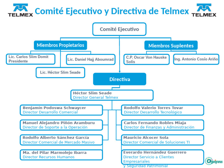 Estructura Directiva de Telmex | PDF