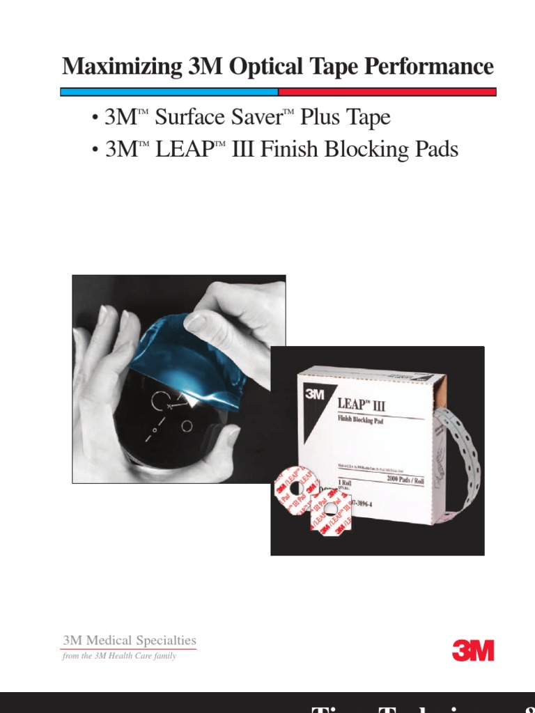 3m Optical Tape | PDF | Lens (Optics) | Adhesion