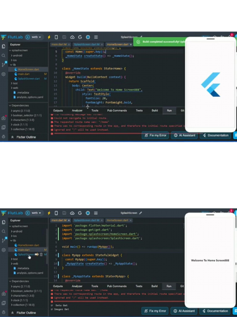 Flutter LPM Splash Screen | PDF