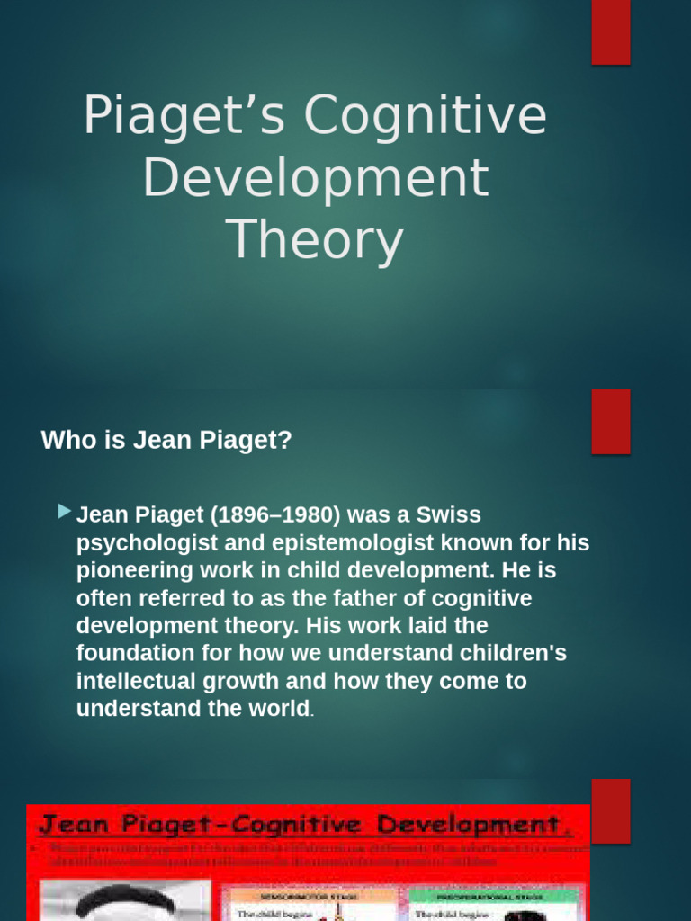 Piagets Cognitive Devt Theory 2025 26 | PDF | Cognitive Development ...