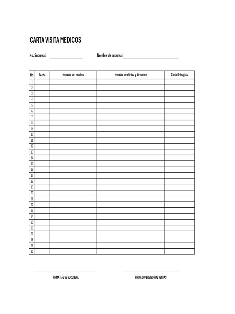 Formato Seguimiento Entrega Carta Medicos | PDF