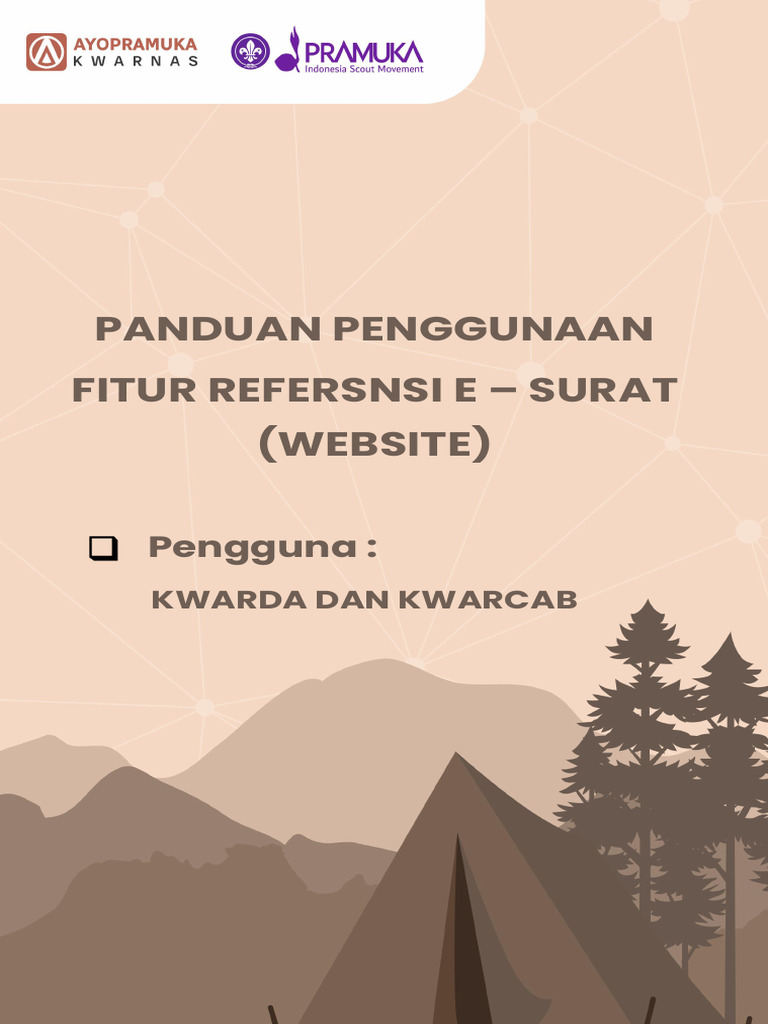 Panduan E-Surat Kwarda & Kwarcab - (Website) | PDF