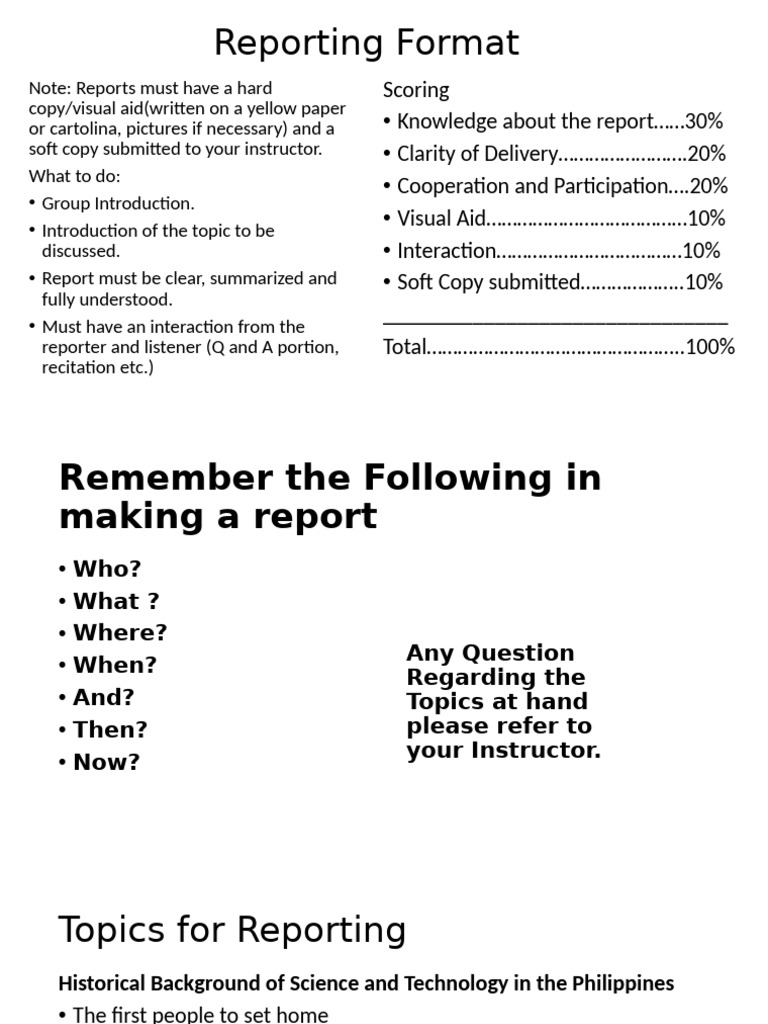 Visual Aid Guidelines for Reports | PDF