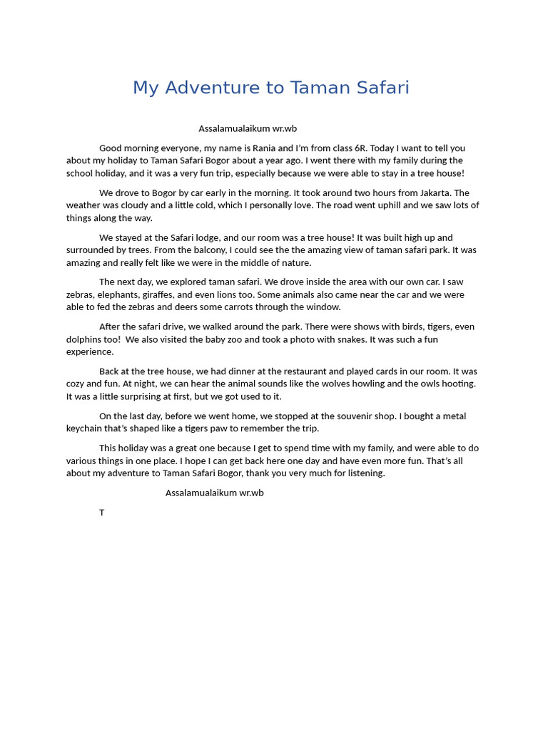 English Final Exam Speech | PDF