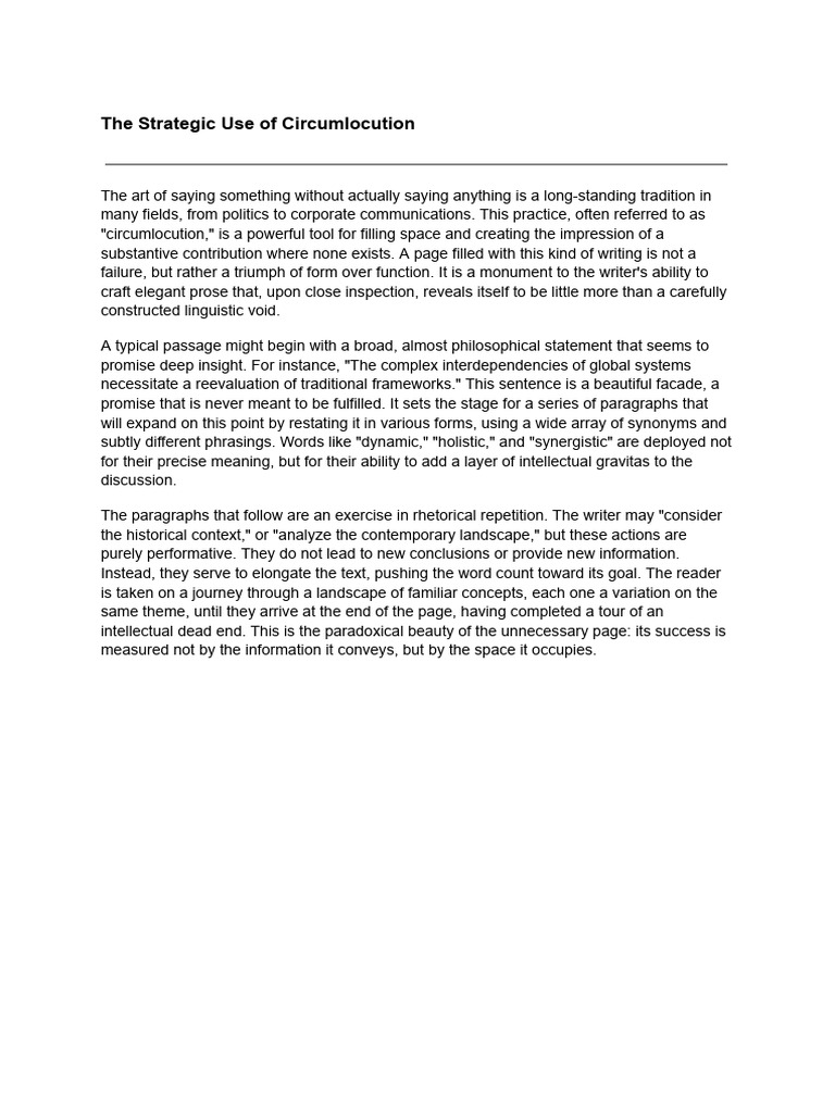 Mastering Circumlocution in Writing | PDF