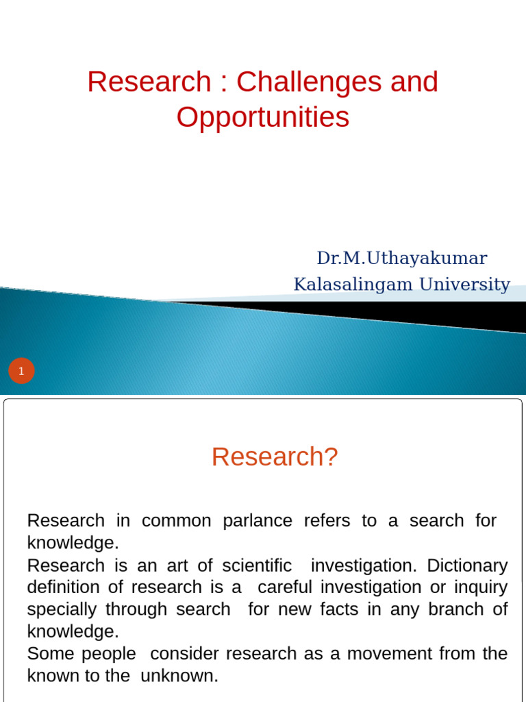 Research Challanges | PDF | Methodology | Hypothesis