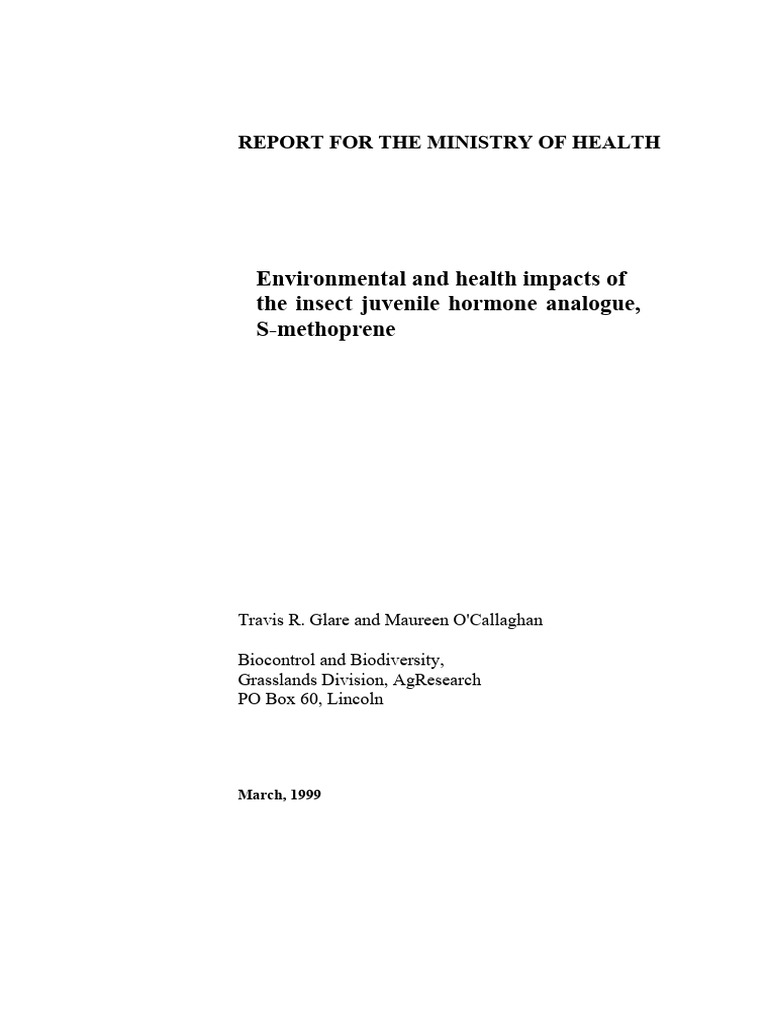 S Methoprene | PDF | Insects | Predation
