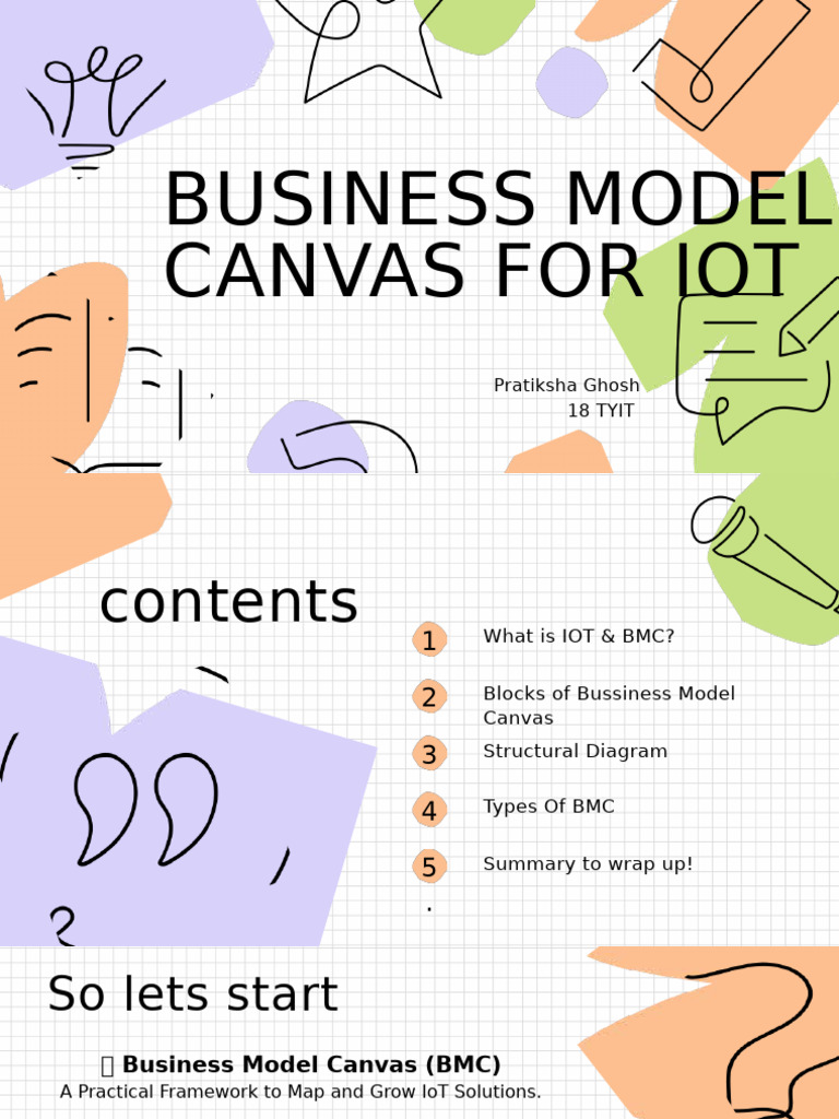 IoT Business Model Canvas Overview | PDF | Internet Of Things | Cloud ...