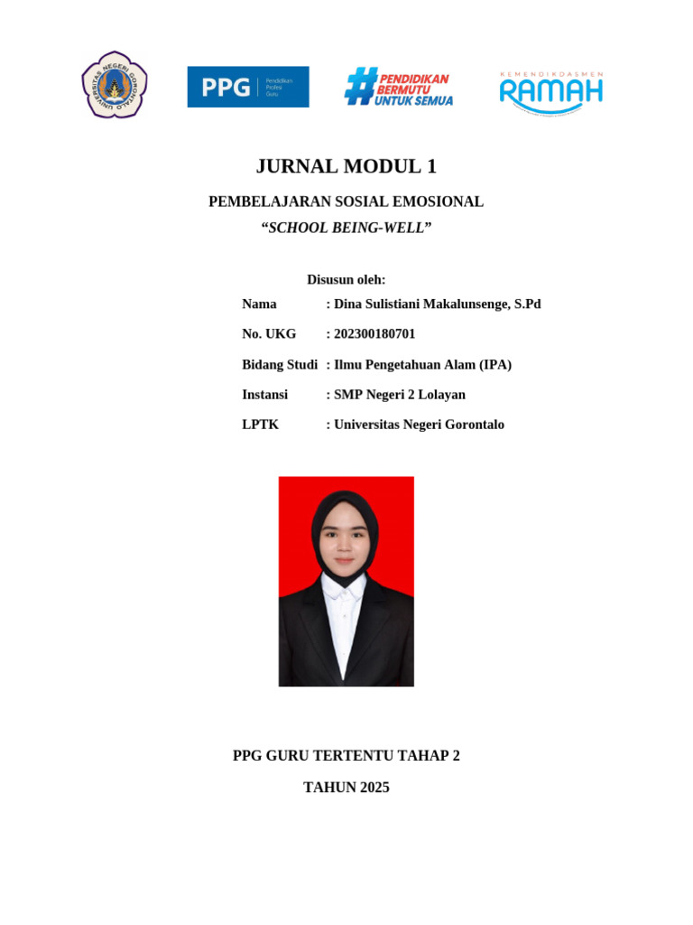 Cover Jurnal Modul 1 | PDF