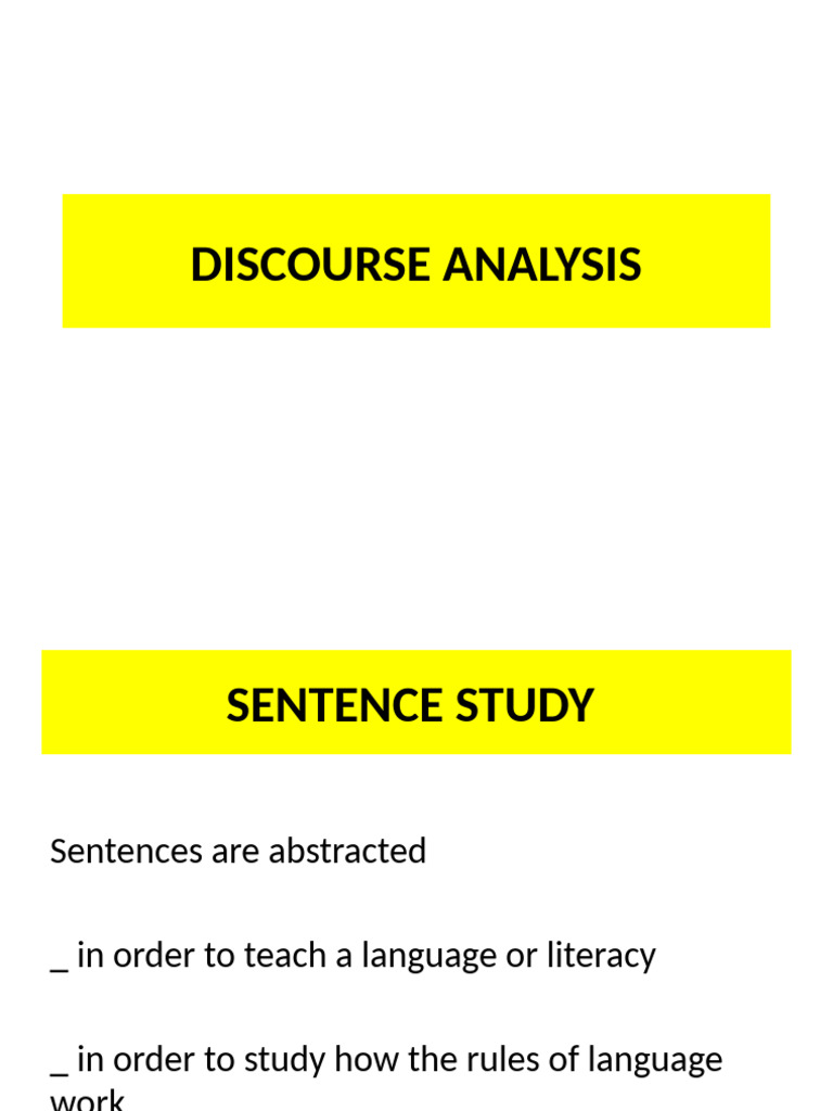 Understanding Discourse Analysis Basics | PDF | Linguistics | Discourse
