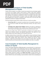 TQM Implementation in Toyota: A Case Study | PDF | Enterprise Resource ...