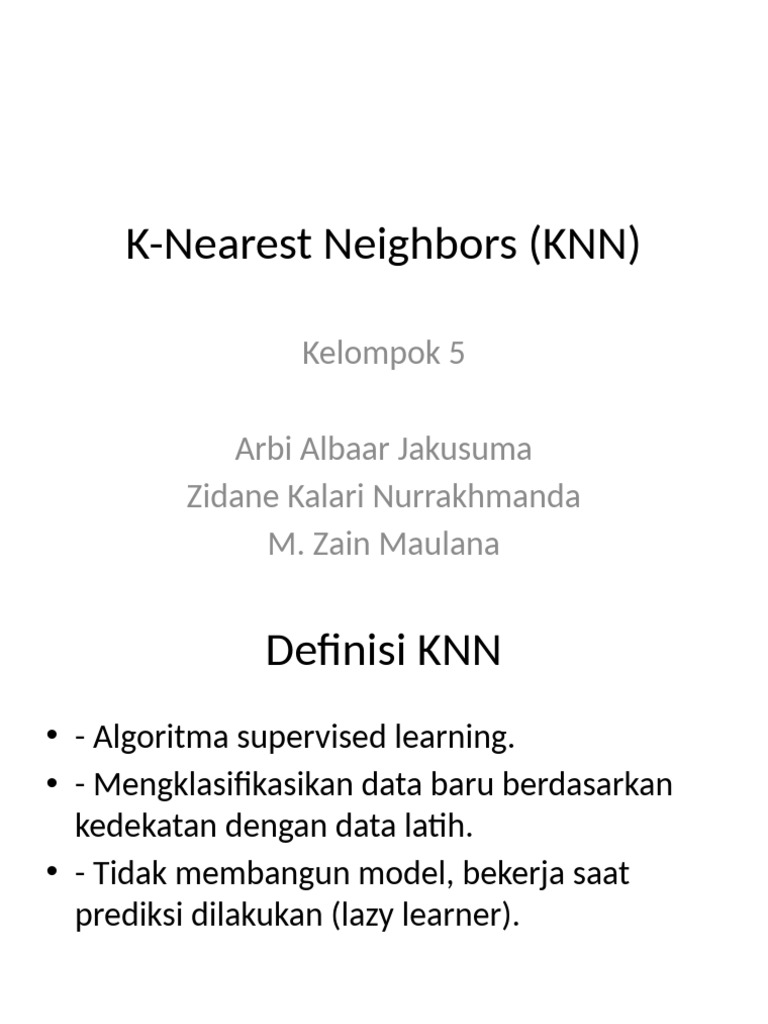 KNN Presentation Final 10 Slide 2 | PDF
