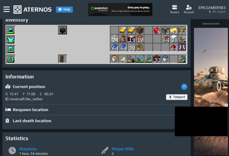 Players Aternos Free Minecraft Server | PDF | Minecraft | Multiplayer ...