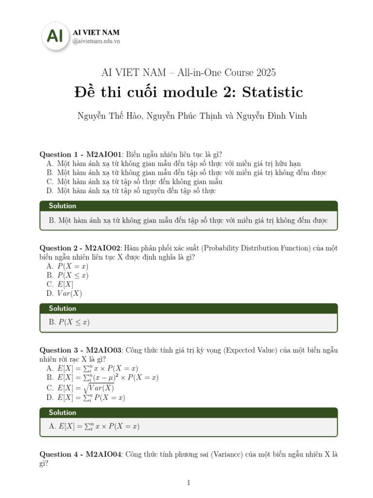 Module 2 Exam Solution | PDF