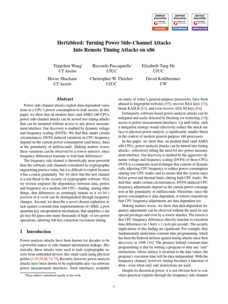 Hertz Bleed | PDF | Central Processing Unit | Computer Engineering