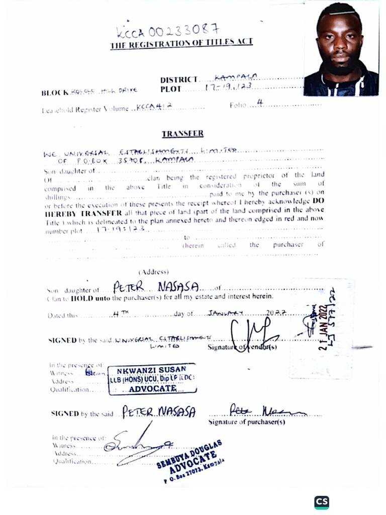 Transfer Form, Consent Form and DCT | PDF