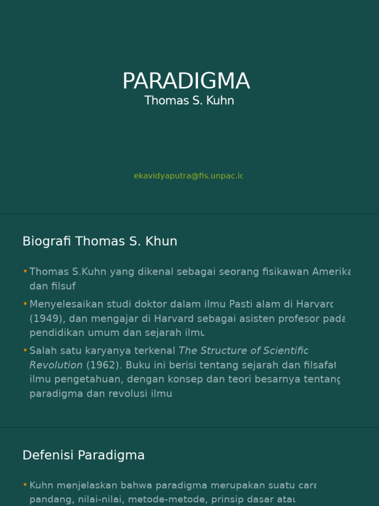 Paradigma Thomas Khun | PDF