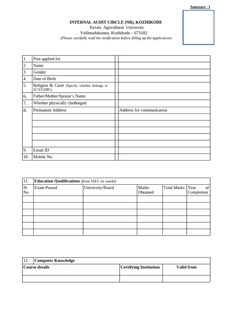 Assistant Notification Annexure | PDF | Chess | Chess Theory