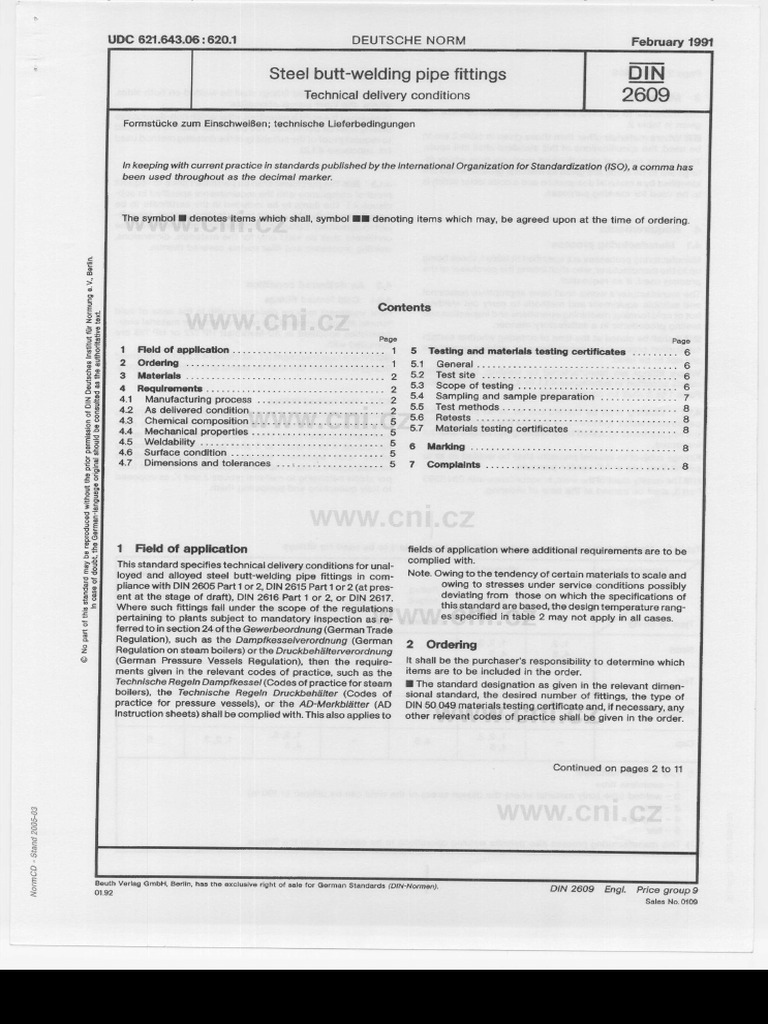 Din 2609 | PDF