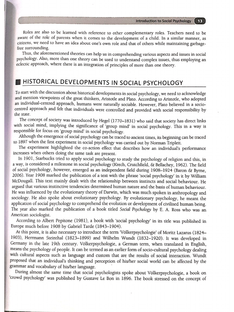 History of Social Psychology | PDF