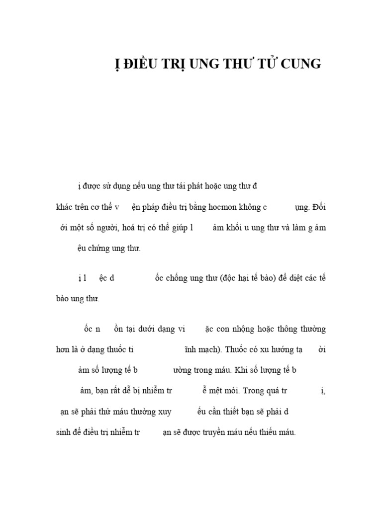 95 Hoa Tri Dieu Tri Ung Thu Tu Cung PPSX | PDF