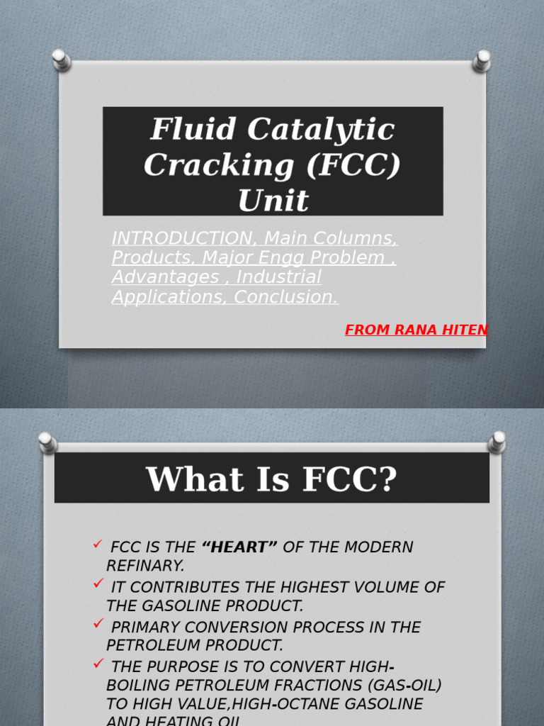 FCC Unit Presentation | PDF