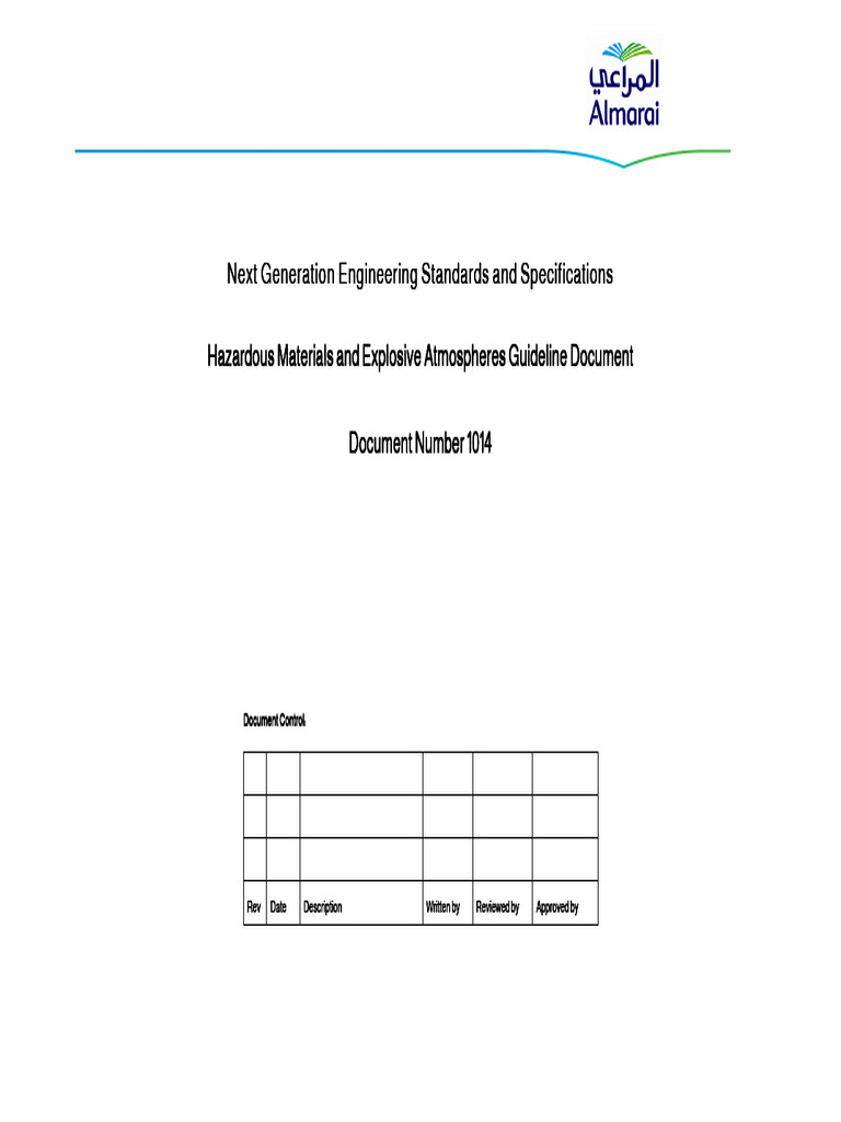 1014-Hazards Materials and Explosive Atmospheres Guideline | PDF ...