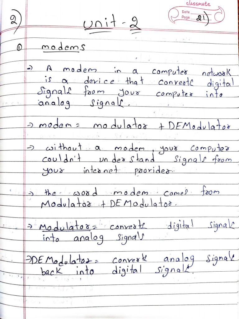 Computer Networks Unit 2 | PDF