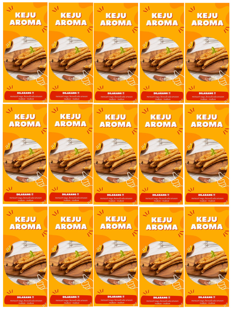 Stiker Keju Aroma | PDF