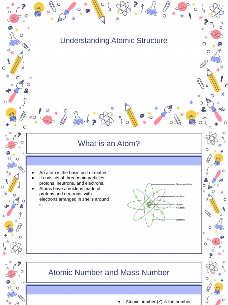 Atomic Structure - 9th Grade | PDF | Atoms | Proton