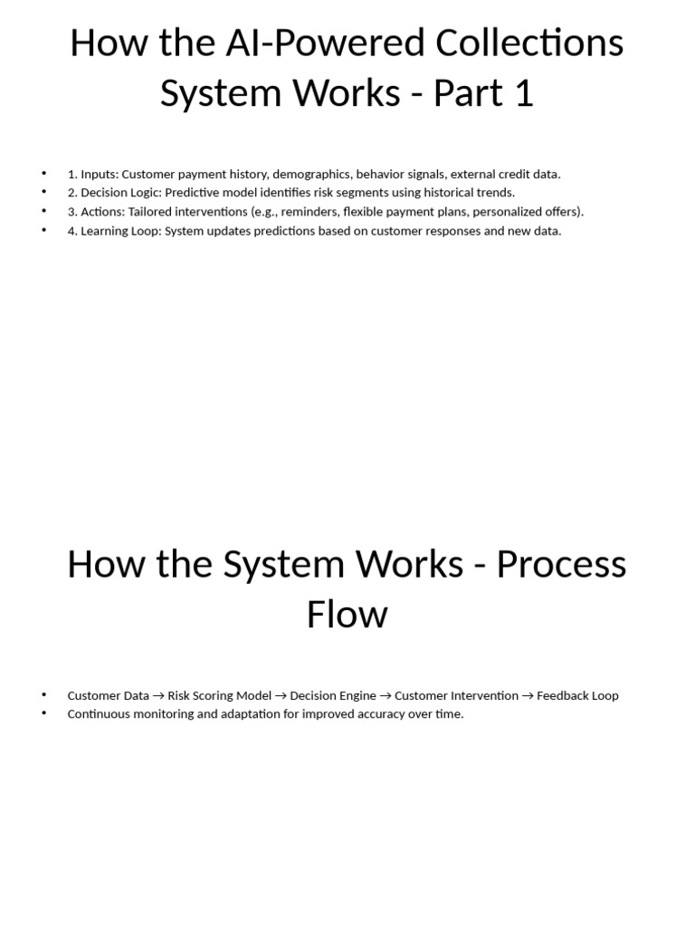 AI-Powered Collections System Overview | PDF