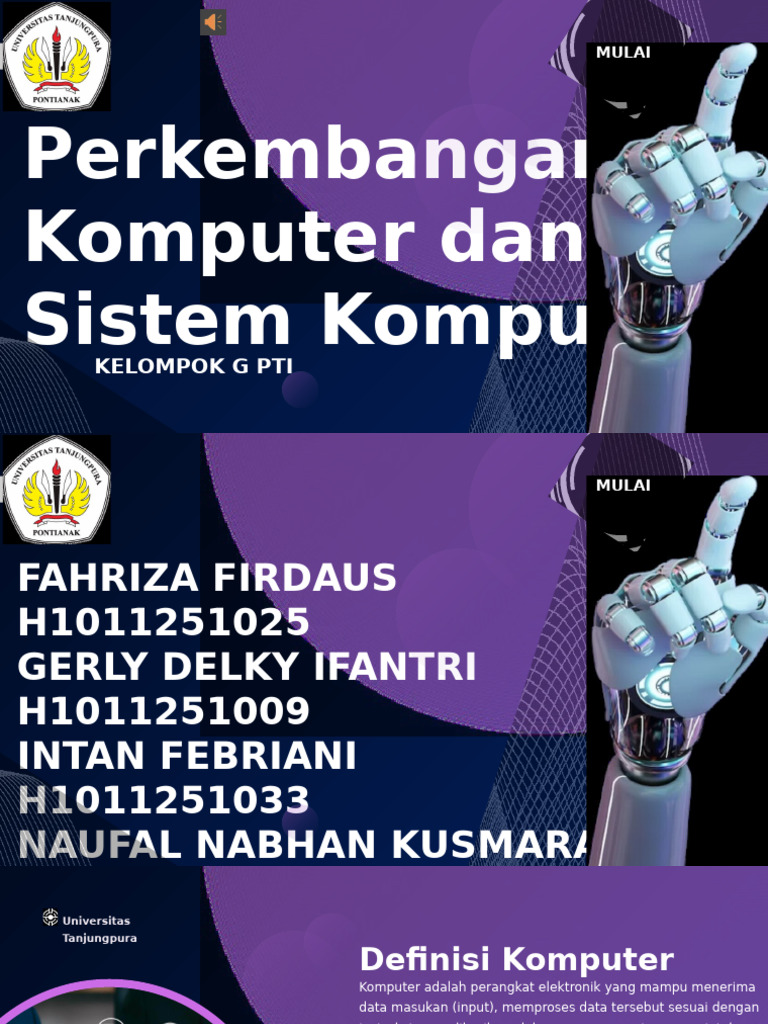 Perkembangan Komputer Dan Sistem Komputer Kelompok G (1) (1 ...